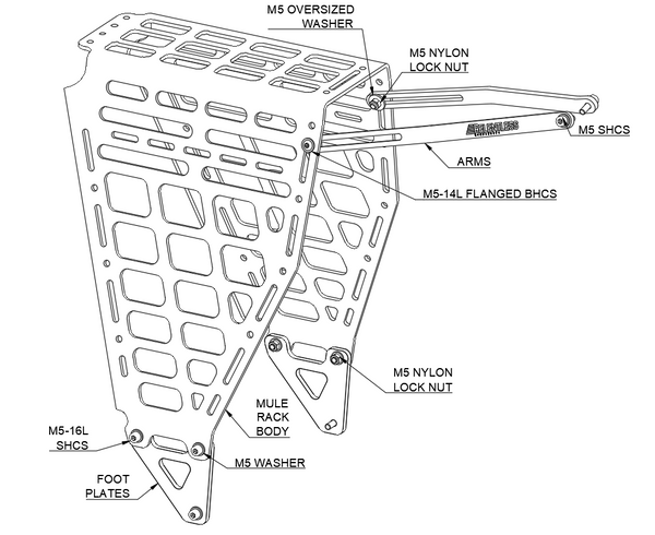 Mule Rack – Bikepacking Rear Rack | Relentless Components